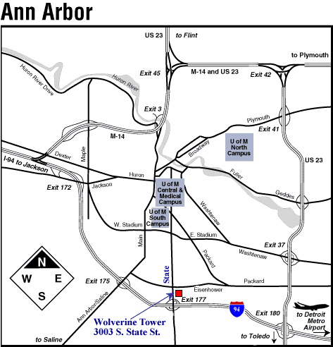 University Of Michigan Ann Arbor Campus Map - Map